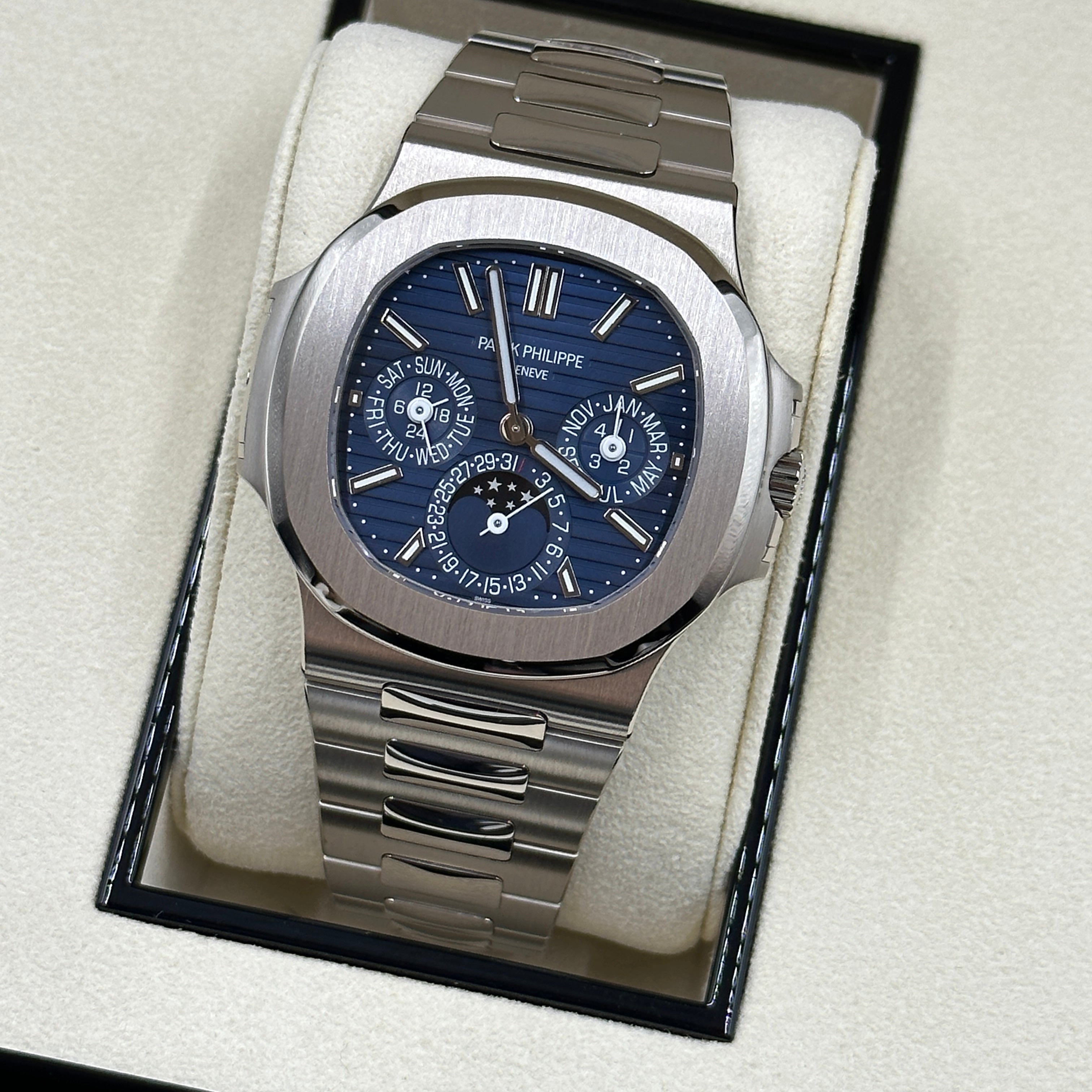 Patek Philippe 5740/1G-001 Nautilus Perpetual Calendar 5740 White Gold ...